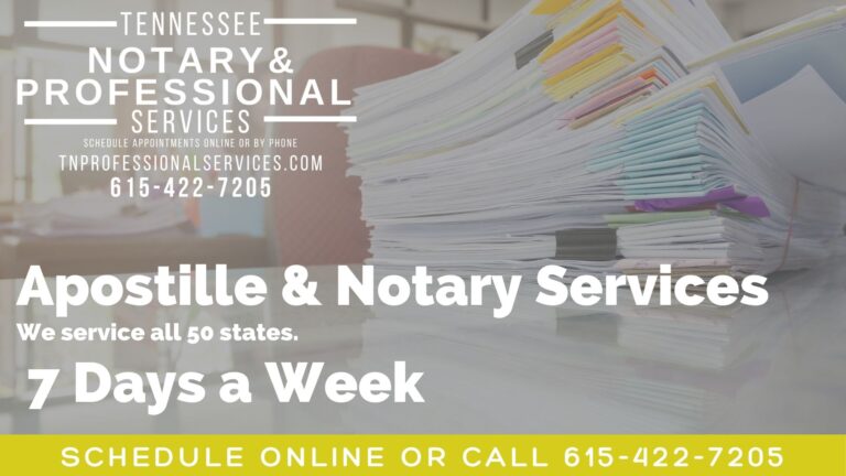 Home Page - Tennessee Notary & Professional Services